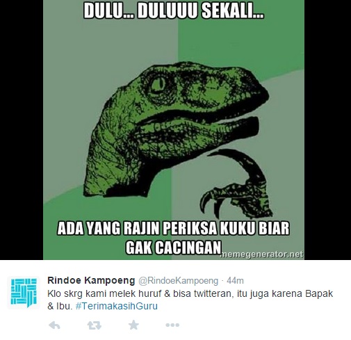 TRENDING TOPIC SELAMAT HARI GURU : Ini Kumpulan Meme Dramatis Hari Guru ...