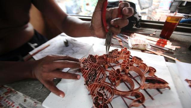 FOTO BATIK CAP : Stempel Batik Dibikin di Premulung - Espos.id