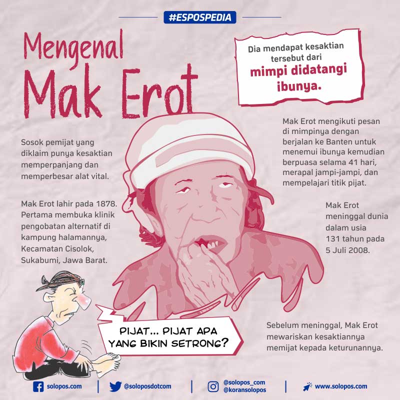 Mengenal Sosok Mak Erot, Sang Pemijat Legendaris - Espos.id