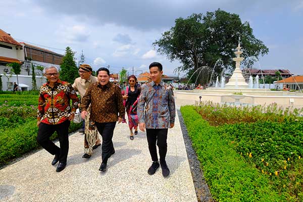 Momen Peresmian Taman Pracima Pura Mangkunegaran, Destinasi Wisata Baru di Solo - Espos.id